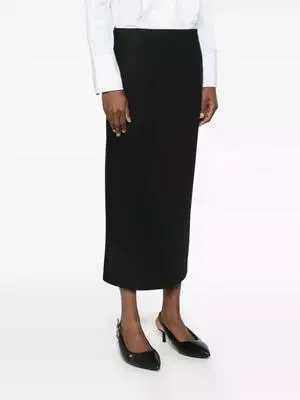 Carven Wool Midi Skirt