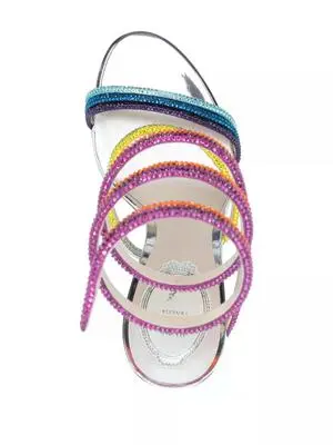 Rene Caovilla Rainbow 105mm Leather Sandals