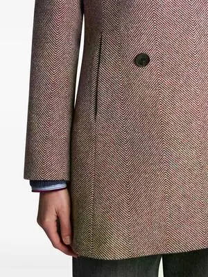 Etro Herringbone Double-breasted Coat