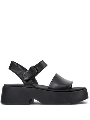 Camper Tasha Buckle-strap Platform Sandals - Black