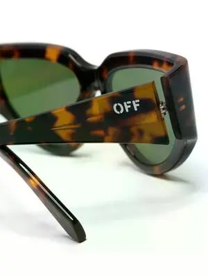 Off-White Seward Cat-eye Frame Sunglasses - Brown