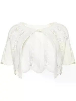 FORTE_FORTE Ribbed-knit Cotton Miniskirt