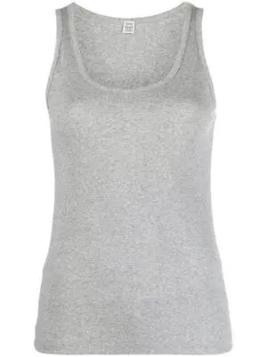 TOTEME Classic Ribbed Tank Top - Grey