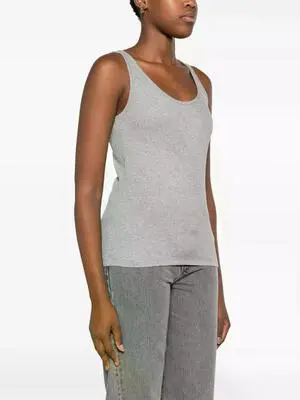 TOTEME Classic Ribbed Tank Top - Grey