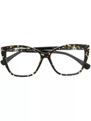 Max Mara Tortoiseshell Square Frame Glasses - Brown