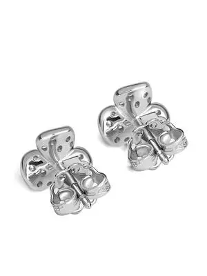 LEO PIZZO Candy Flora Sapphire Stud Earrings - Silver
