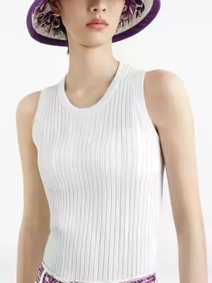 Dolce & Gabbana Ribbed Sleeveless Knit Top