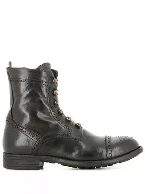 Officine Creative Lace-up Leather Boots