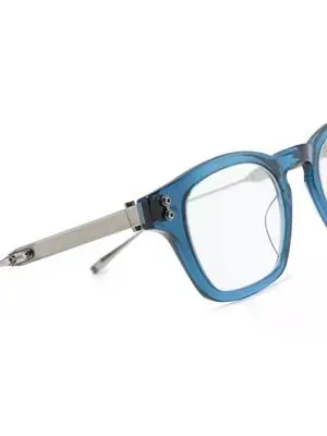AKONI Wise Square-frame Glasses - Silver