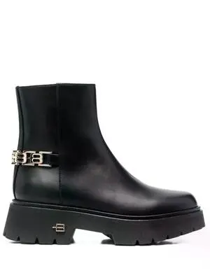 BALDININI Chain-embellished Ankle Boots
