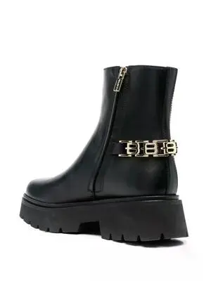 BALDININI Chain-embellished Ankle Boots