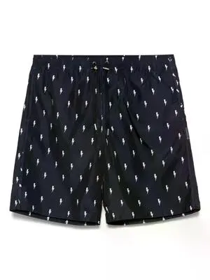 Neil Barrett Micro Bolts Swim Shorts - Blue