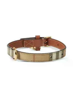 Burberry Small Check Dog Collar