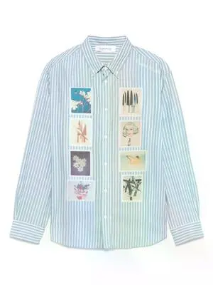 Études Studio Striped Shirt With Embroidered Warhol Graphics
