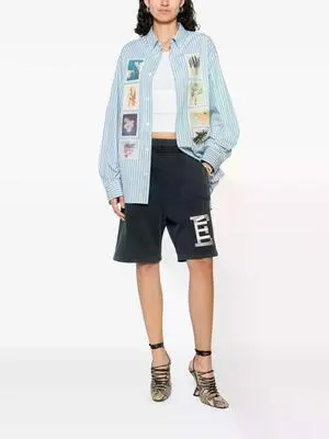 Études Studio Striped Shirt With Embroidered Warhol Graphics