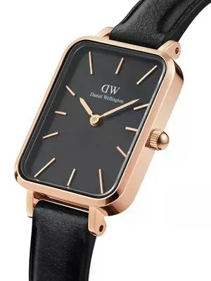DANIEL WELLINGTON Quadro Pressed Sheffield 20x26mm Watch - Black