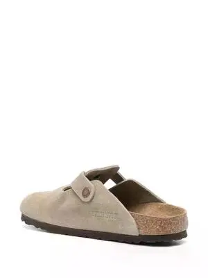 BIRKENSTOCK Boston Suede Sandals - Neutrals