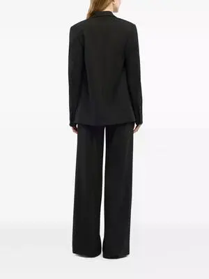 Another Tomorrow Double-breasted Blazer - Black