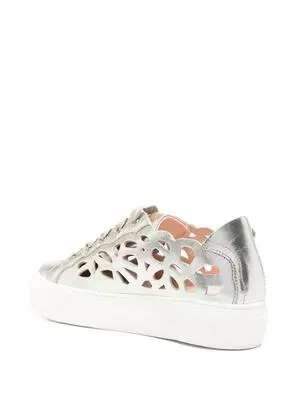 Agl Laser-cut Sneakers - Gold