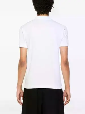 Play Comme Des Garcon Heart-patch Cotton Polo Shirt - White