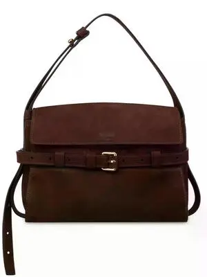 Moschino Tie Me Leather Shoulder Bag