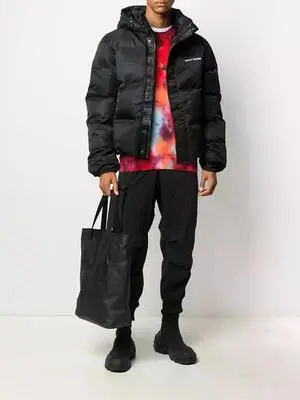 DAILY PAPER Logo-print Down Jacket - Black