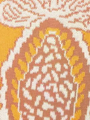 La DoubleJ Pineapple Print Knitted Cardigan