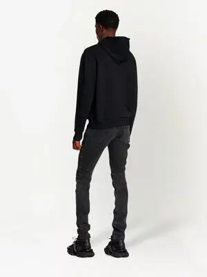 Balmain Logo-print Hoodie - Black