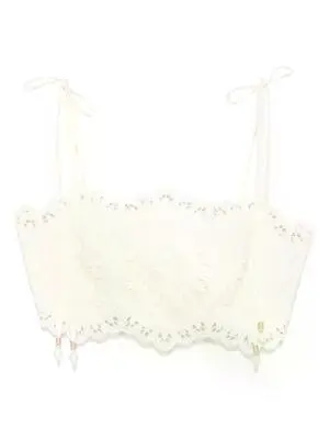 Zimmermann Cropped Top - Neutrals