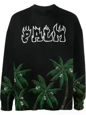 Palm Angels Printed Sweatshirts Hoodies For Men