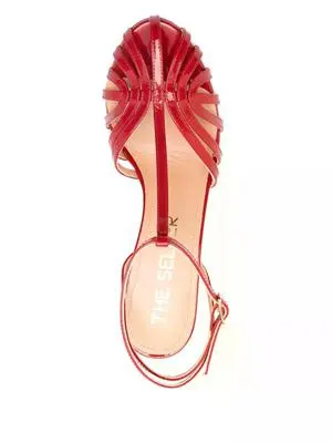 THE SELLER 80mm Leather Stiletto Sandals