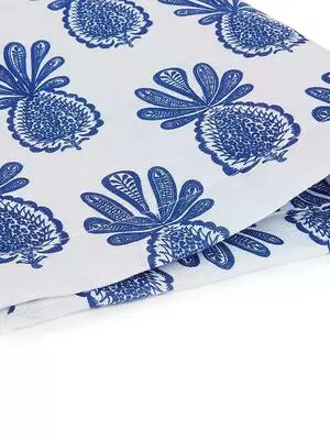 La DoubleJ Pineapple-print Tablemats - Blue