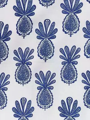 La DoubleJ Pineapple-print Tablemats - Blue