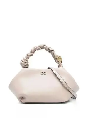 GANNI Twisted Handle Shoulder Bag - Grey