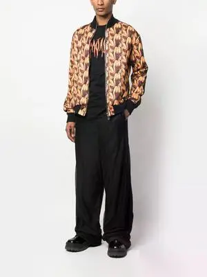Roberto Cavalli Graphic-print Zip-through Sweatshirt