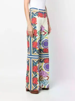 La DoubleJ Liberty Print Flared Jeans