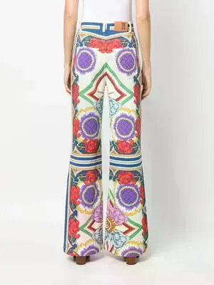 La DoubleJ Liberty Print Flared Jeans