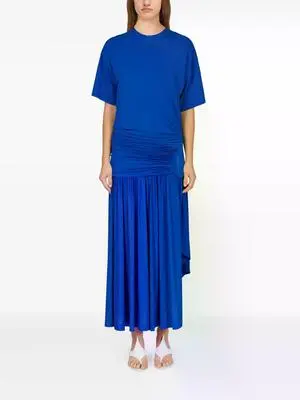 FERRAGAMO Gathered-waist Maxi Dress