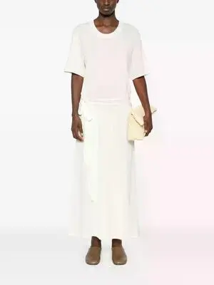 LEMAIRE Belted Maxi Dress - Neutrals