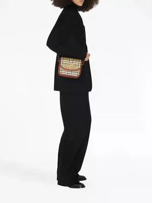 Burberry Check-pattern Crossbody Bag - Neutrals