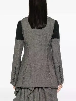 MARC LE BIHAN Patchwork Wool Blazer
