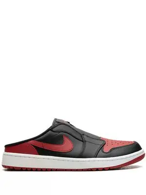JORDAN Air Leather Mules - Red