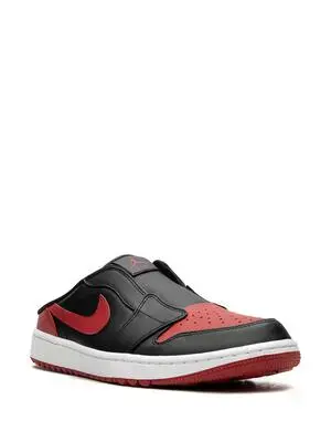 JORDAN Air Leather Mules - Red