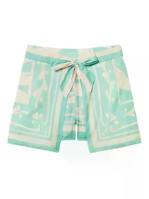 TWINSET Patterned Tie-waist Shorts