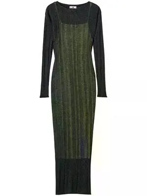 TWINSET Ribbed-knit Midi Dress