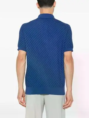 Brioni Herringbone Polo Shirt