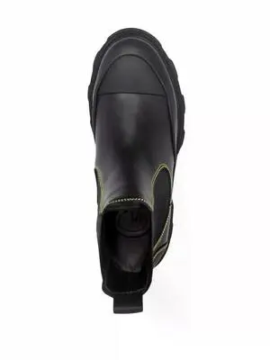 GANNI Leather Chelsea Ankle Boots