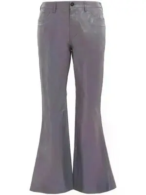 Marni Flared Leather Trousers