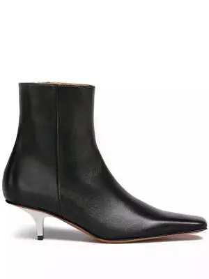 Marni Heeled Leather Ankle Boots