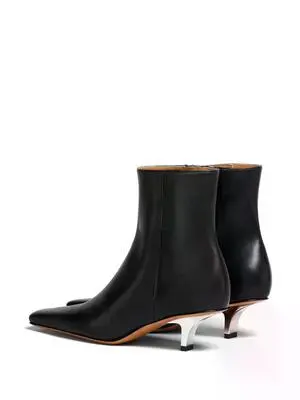 Marni Heeled Leather Ankle Boots